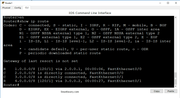 rip routing configuration using 3 routers – Learn Linux CCNA CCNP CEH ...